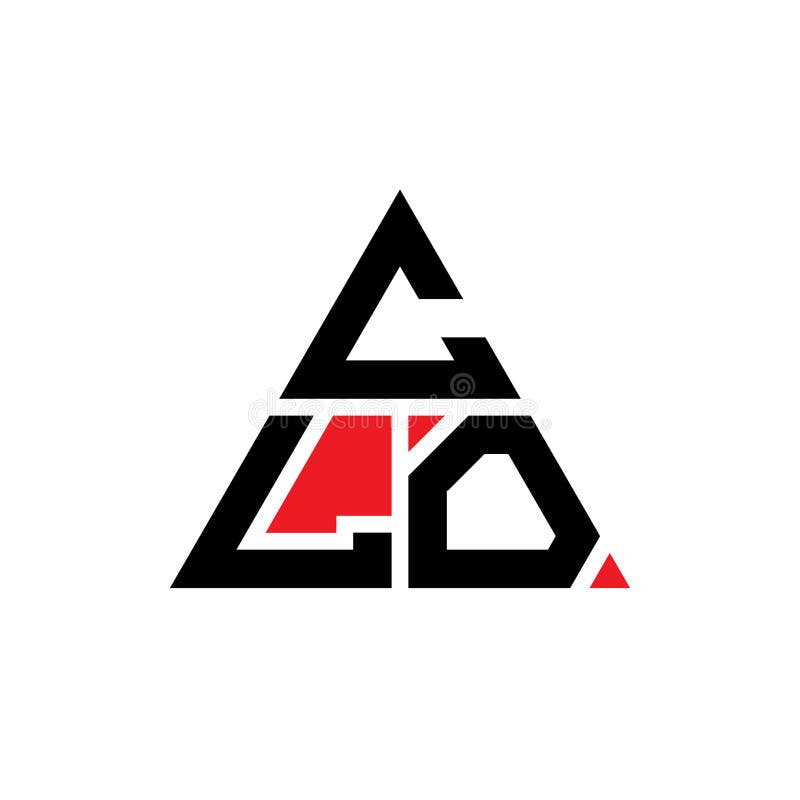 CLO Triangle Letter Logo Design with Triangle Shape. CLO Triangle Logo ...