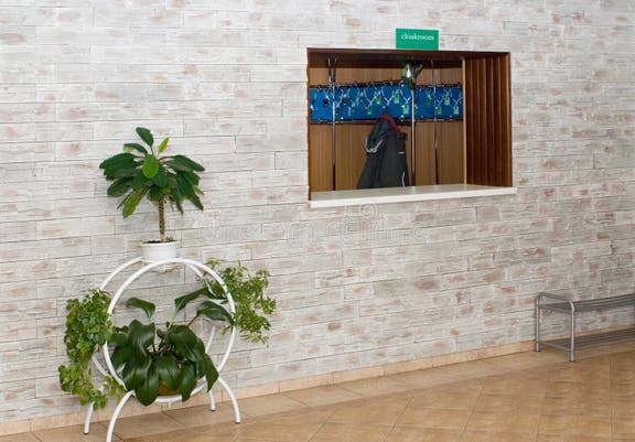 Cloakroom stock photo. Image of coating, cake, interior - 5558940