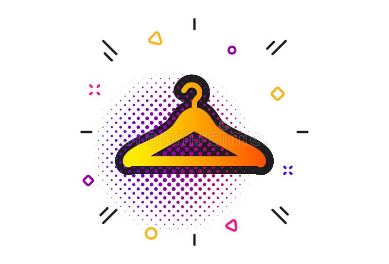 Cloakroom Icon. Hanger Wardrobe Sign. Vector Stock Vector ...