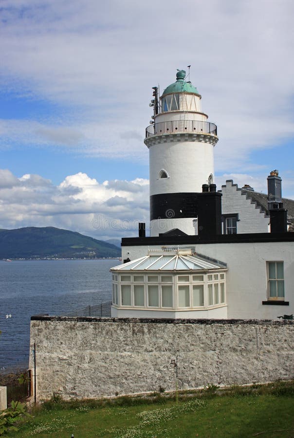 Cloch lighthouse stock photo. Image of tide, river, cloch - 27117676