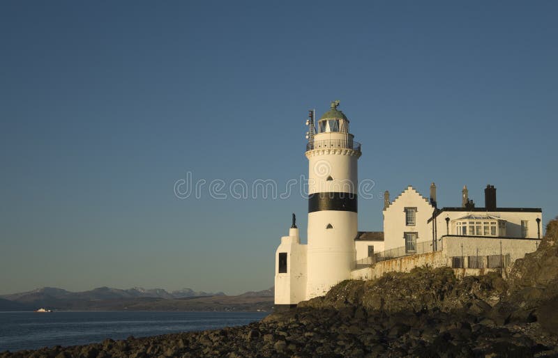 Cloch Lighthouse stock image. Image of elegant, travel - 29449979