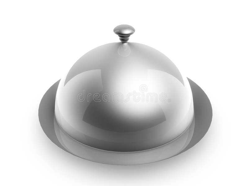 Cloche stock illustration. Illustration of chrome, dish - 21821521