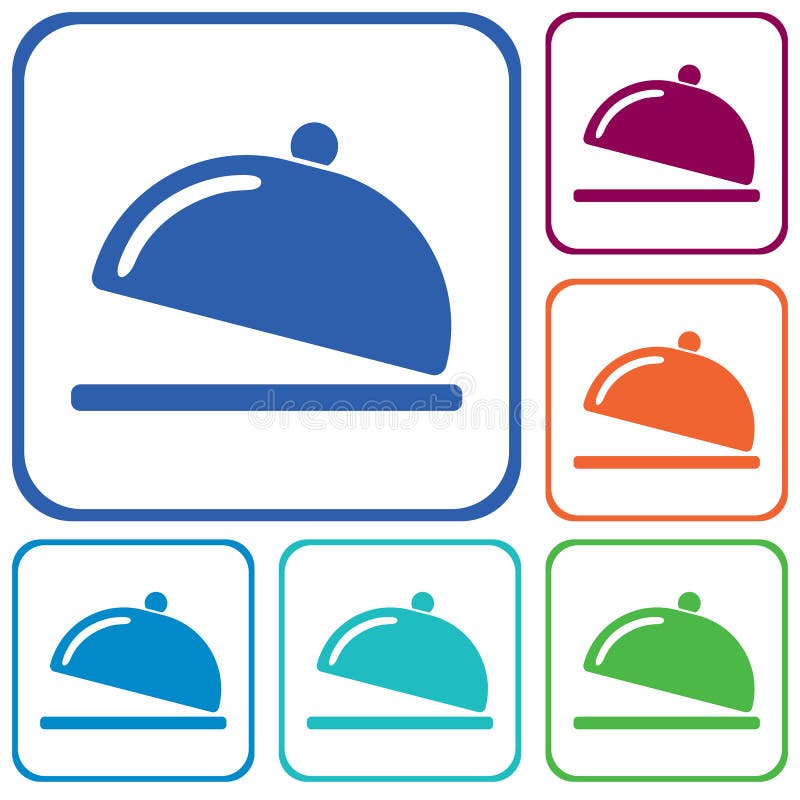 Cloche Icon Simple Flat Style Stock Vector - Illustration of pictogram ...