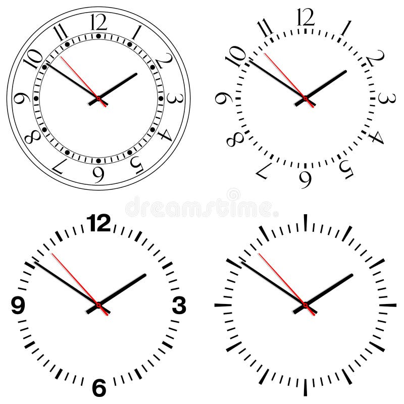Clock_02 stock vector. Illustration of circle, schedule - 22186445