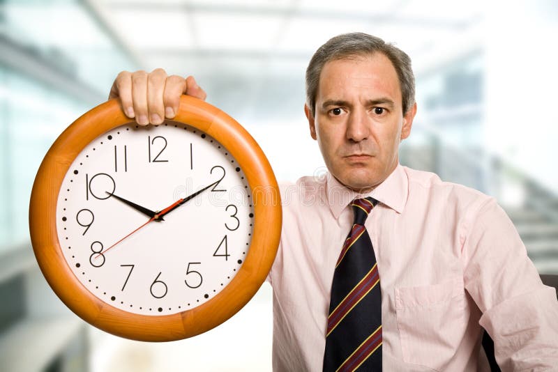 Clock stock photo. Image of person, male, clock, late - 10407980