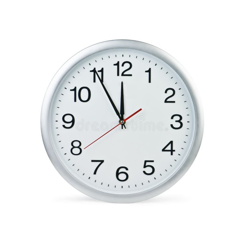 Clock stock image. Image of clock, hour, stick, single - 17518933