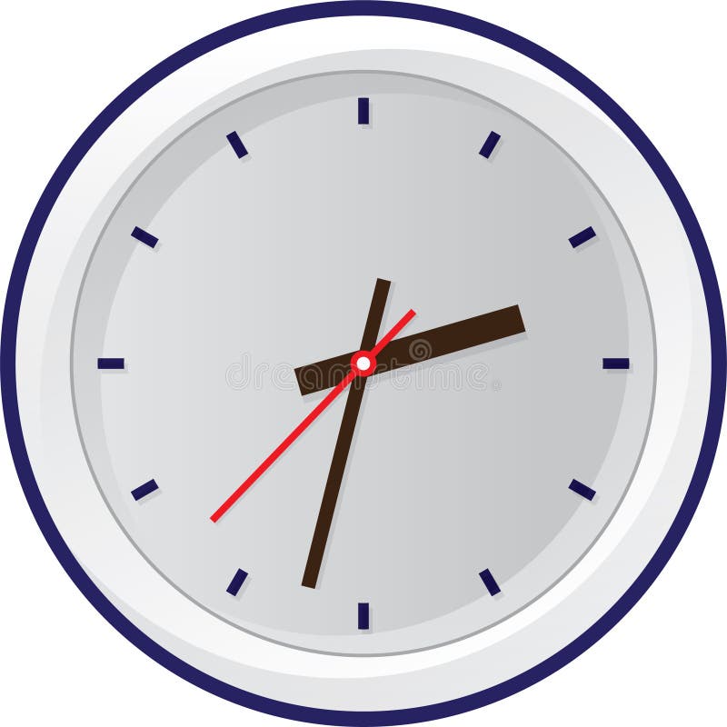 Clock Icon stock vector. Illustration of time, minutes - 9587762