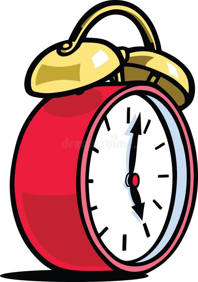 Clock stock vector. Illustration of standing, clock, cute - 19799505