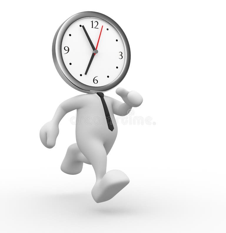 Running Man Clock Stock Illustrations – 2,846 Running Man Clock Stock ...