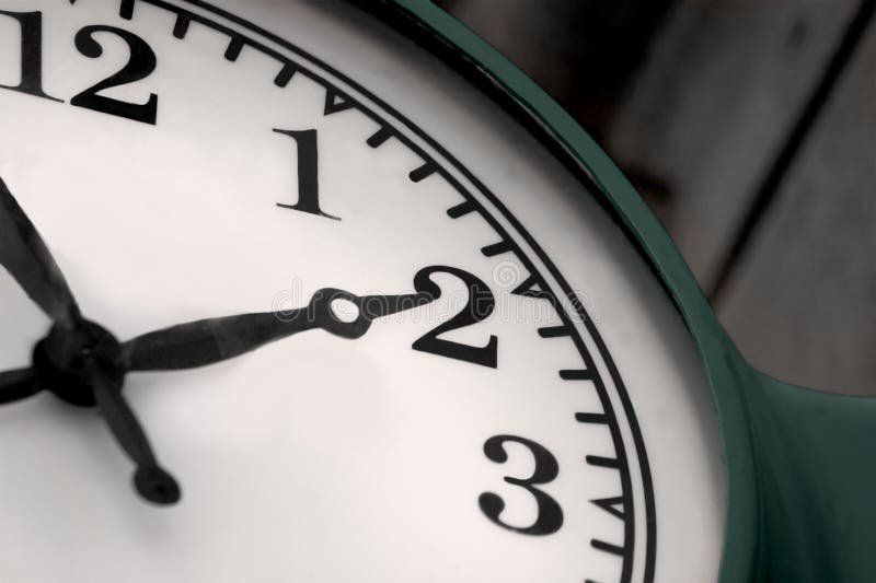 Brown Time Clock Ticking stock photo. Image of plan, object - 12525336