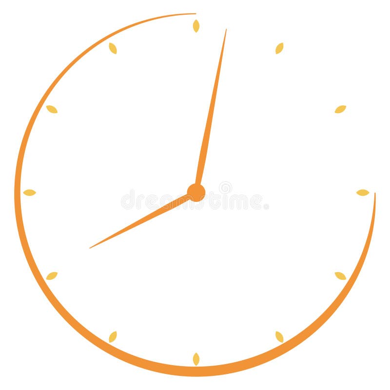 Wall Clock Icon in the Office, Clock Face Sign in the Wall Room Stock ...