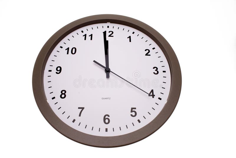 Two Clocks, One on 9am and One on 5pm. Stock Image - Image of hands ...