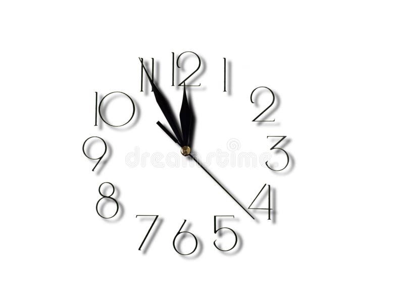 Clock stock image. Image of isolated, number, timepiece - 3433287