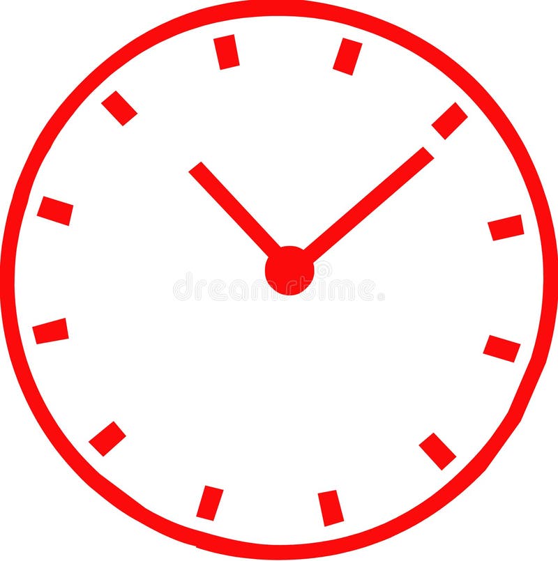 Clock stock vector. Illustration of circle, clip, time - 7279302
