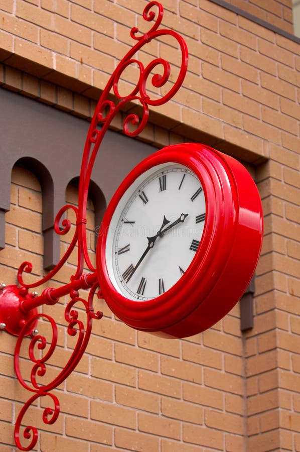 Clock stock image. Image of metal, outdoor, tall, retro - 8011825