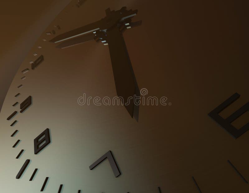 A Clock, the Accumulation of Time and the Passage of Time, the Hands ...