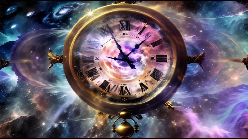 Clock of the Cosmos stock footage. Video of classic - 301128454