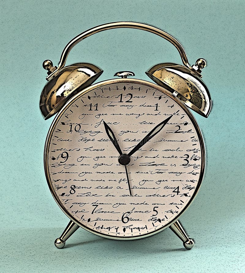 Clock Alarm Clock Tenth Hour Stock Photo - Image of hour, background ...