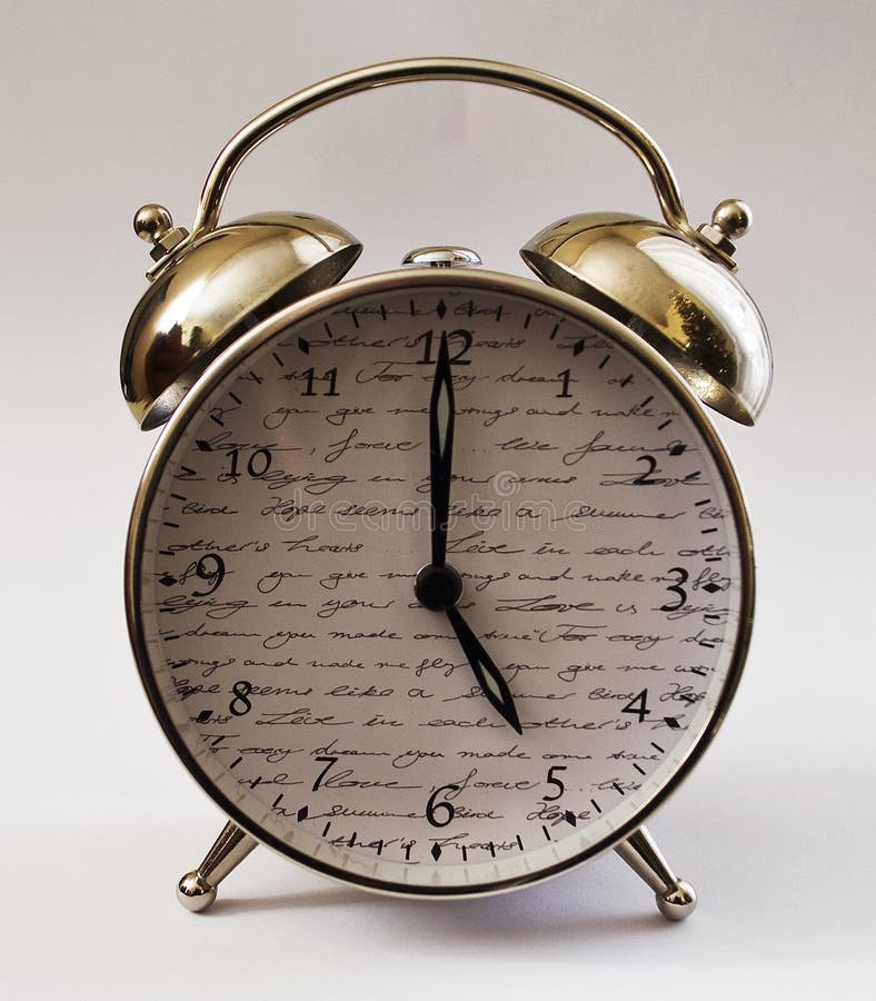 Clock Alarm Clock Tenth Hour Stock Image - Image of morning, hour ...