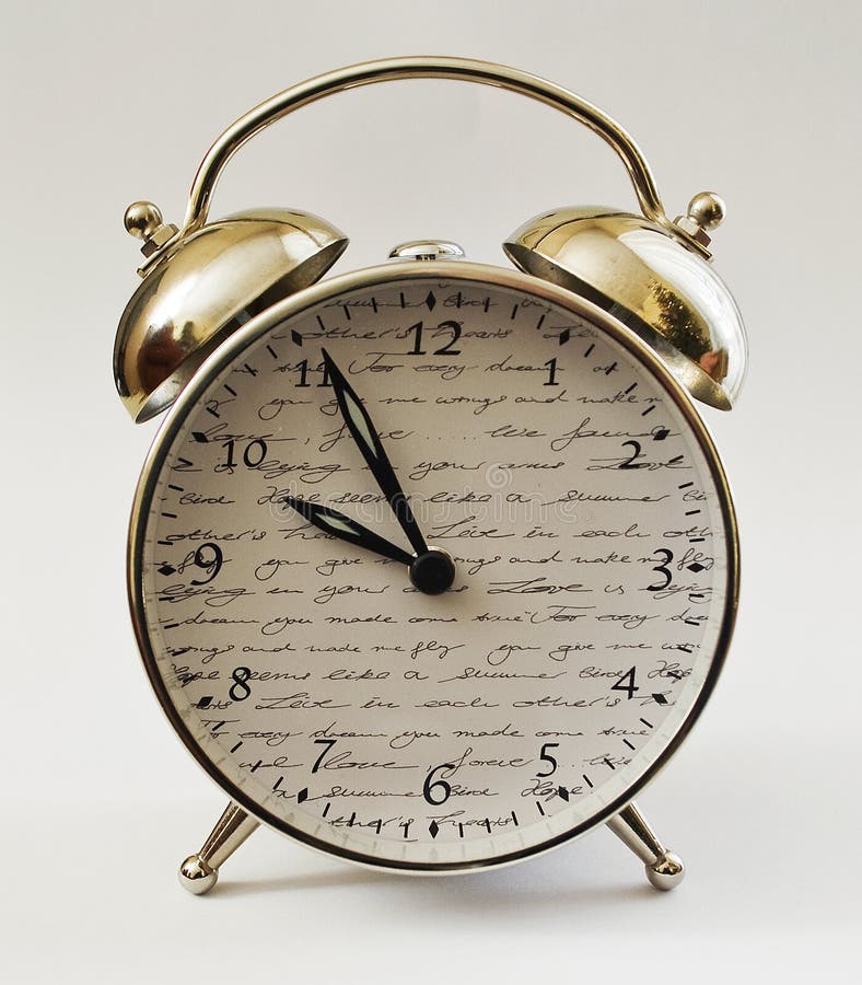 Clock Alarm Clock Tenth Hour Stock Image - Image of meeting, tenth ...