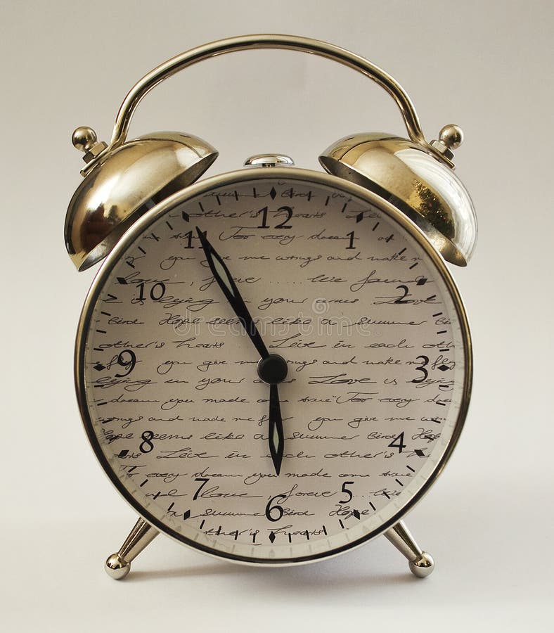 Clock Alarm Clock Tenth Hour Stock Photo - Image of tenth, home: 108030368