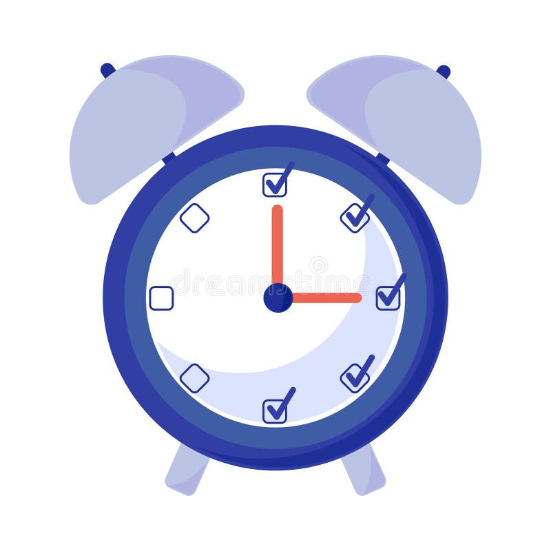 Clock Alarm Timer Business Tasks Stock Vector - Illustration of ...