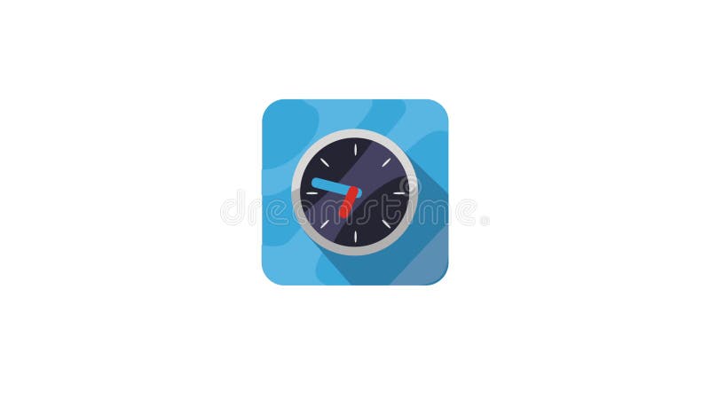Clock App Service Button Animation Stock Video - Video of time, website ...