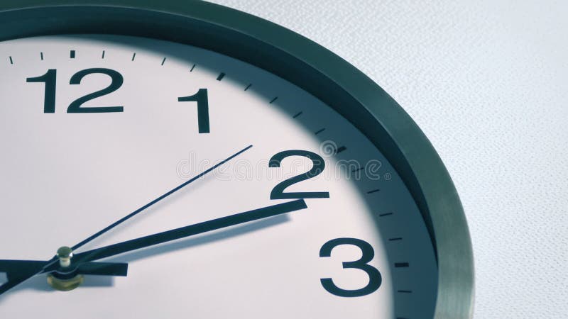 Clock Arms Moving Corner Shot Stock Video - Video of minute, arms ...