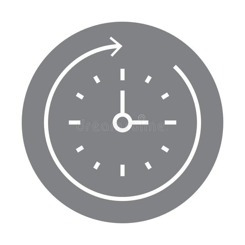 Clock with Arrow Icon. Vector Illustration Decorative Design Stock ...