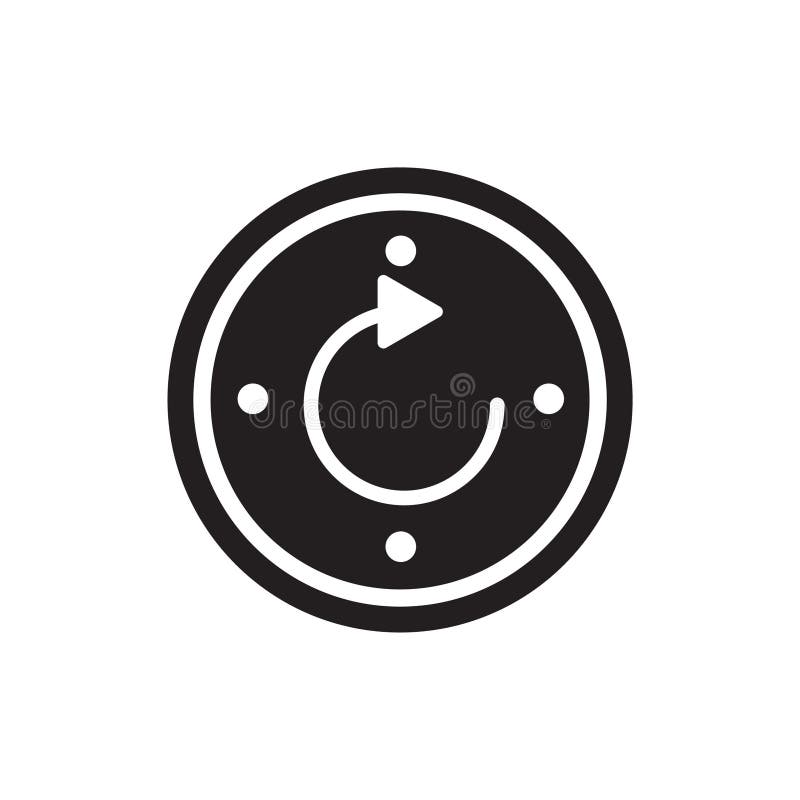 Clock with Arrow. Vector Illustration Decorative Design Stock Vector ...