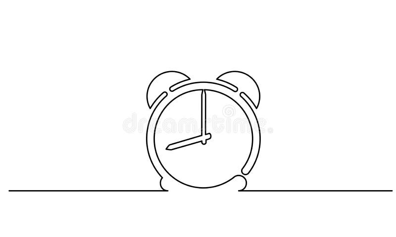 Line Drawing Clock Stock Illustrations – 23,616 Line Drawing Clock ...