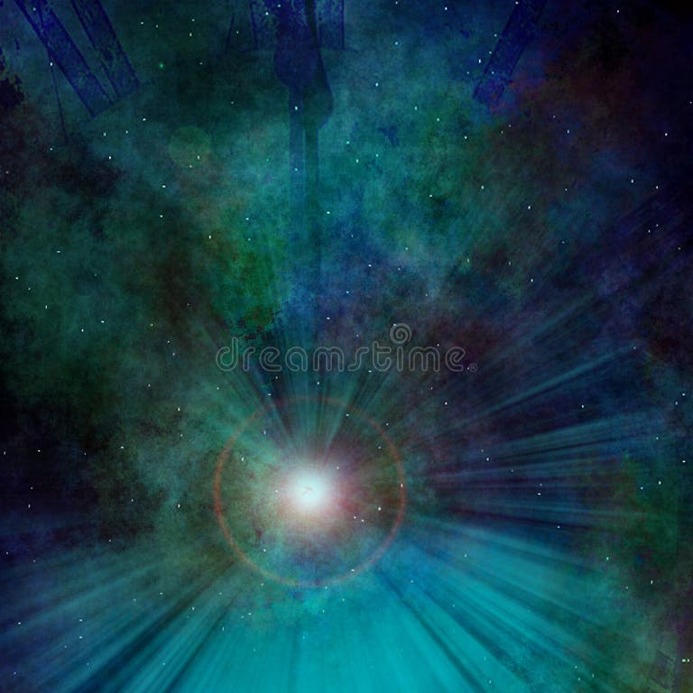 Clock in azure sky stock illustration. Illustration of paint - 210149496