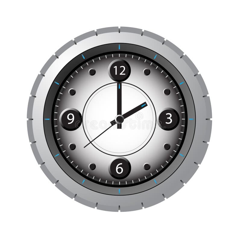 Clock B stock vector. Illustration of creative, design - 15741812