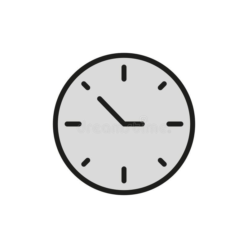 Clock Bedroom Icon Vector Basic Design Stock Illustration ...