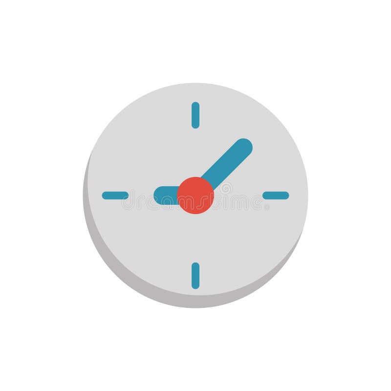 Clock Bedroom Icon Vector Basic Design Stock Illustration ...