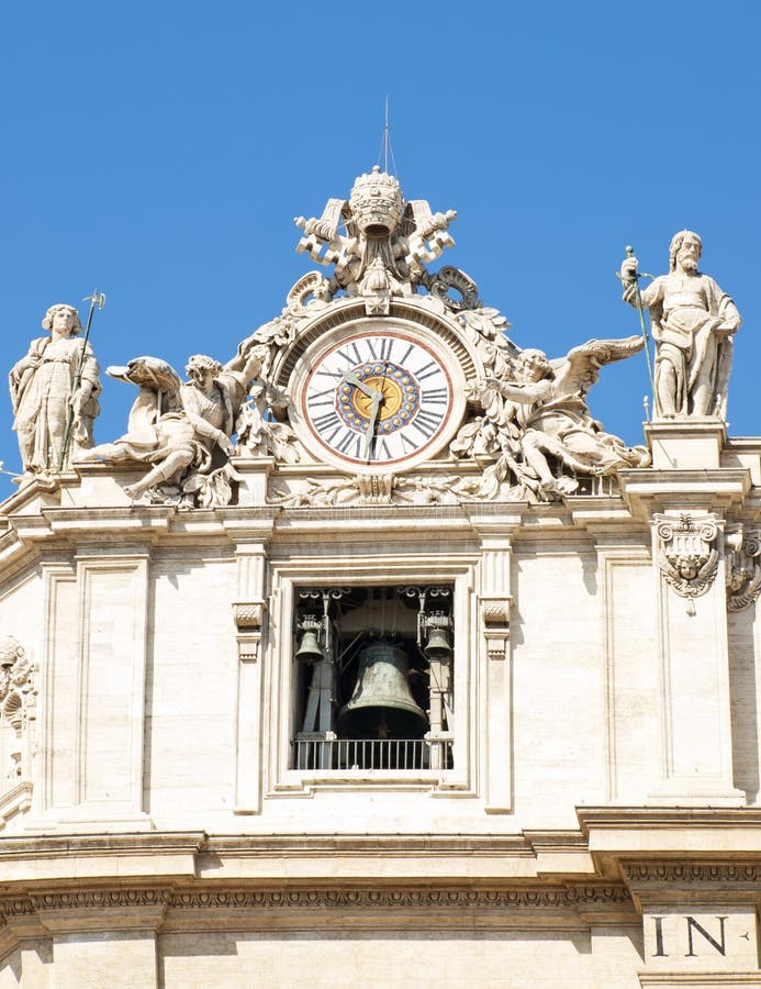 Clock and bell stock photo. Image of church, italy, religion - 20200270