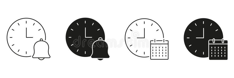 Notification Clock Symbol Stock Illustrations – 13,597 Notification ...