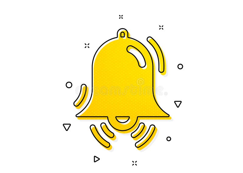 Clock Bell Icon. Alarm Sign. Vector Stock Vector - Illustration of ...