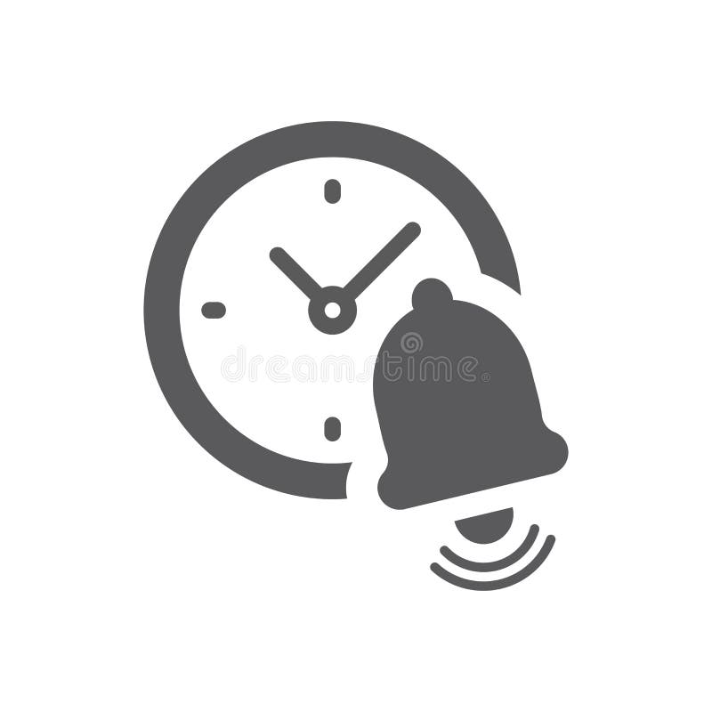 Bell Reminder. Minimal Black Line Design Vector Stock Vector ...