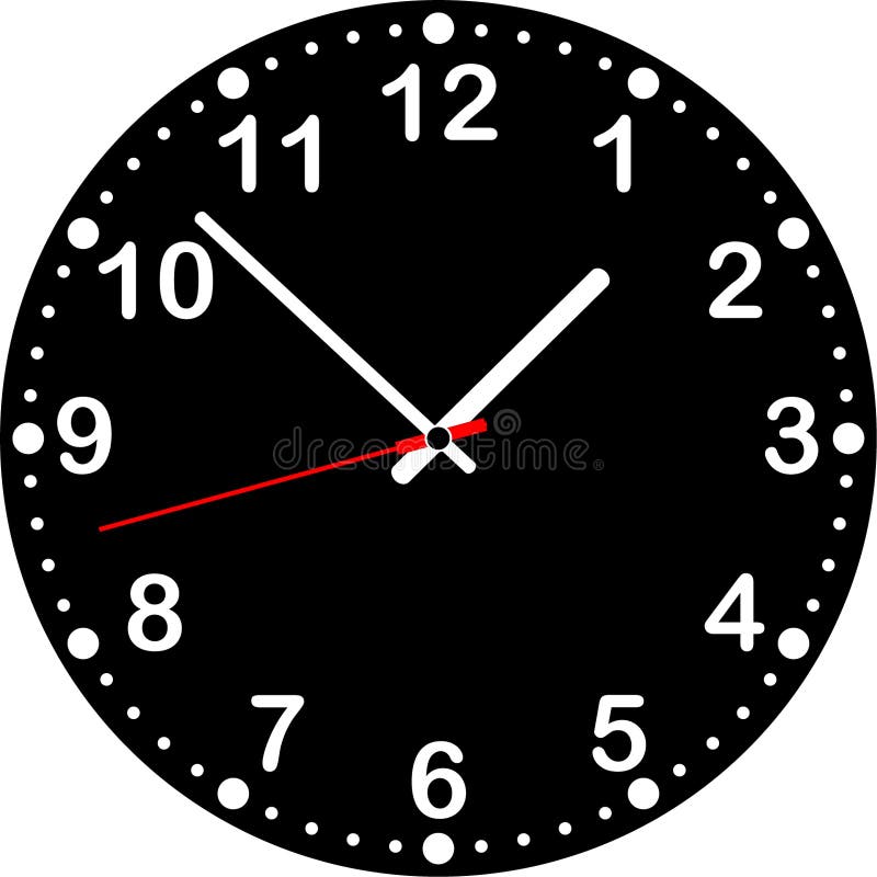 Clock dial stock vector. Illustration of round, pointer - 33500335