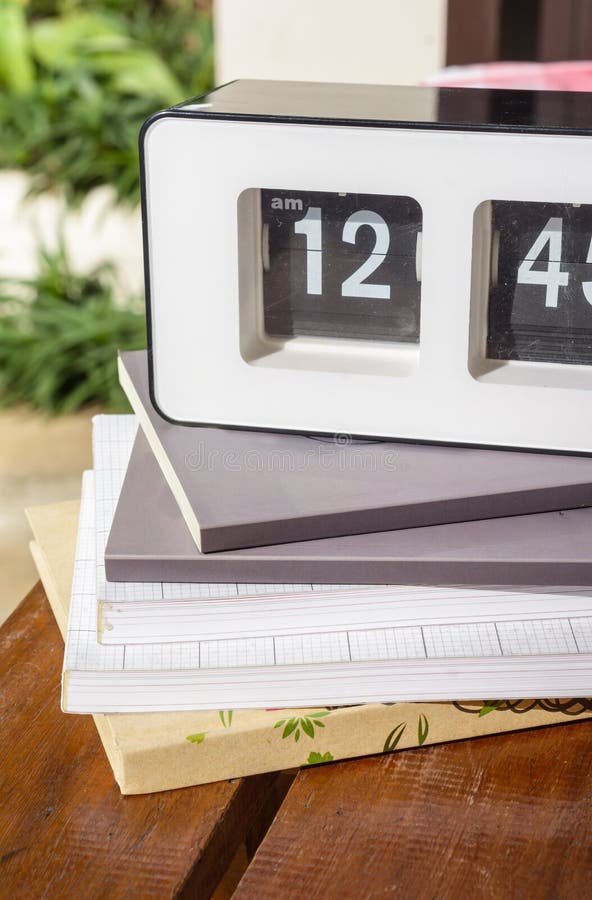 Clock and book stock image. Image of outdoor, vintage - 65754323