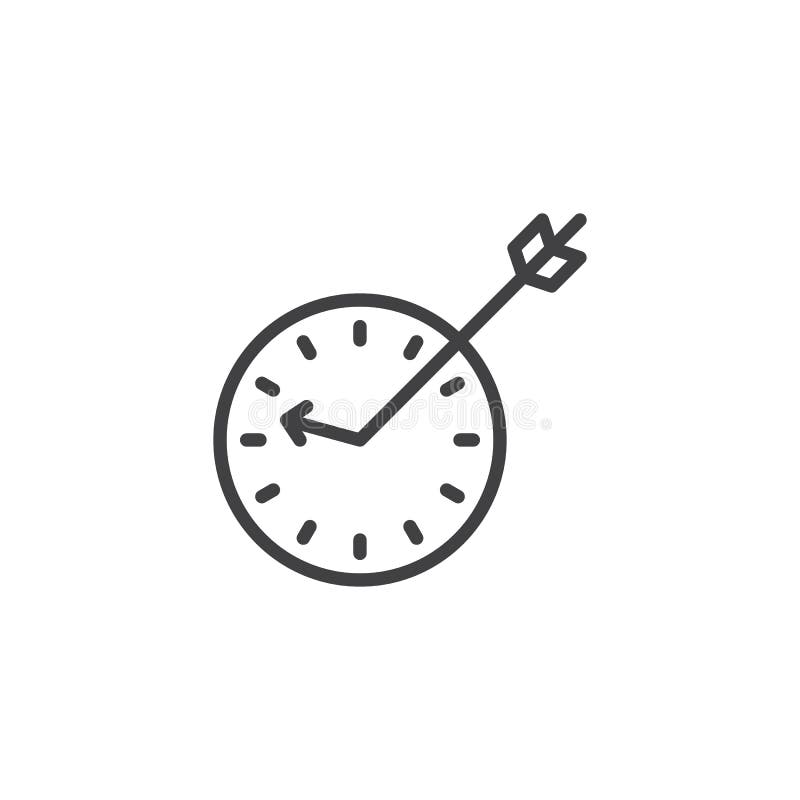 Clock with Arrow Around Icon Vector, Filled Flat Sign, Solid Pictogram ...