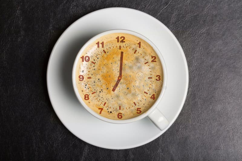 Clock stock image. Image of clock, business, dishware - 63114281