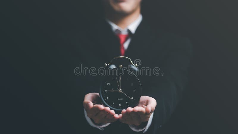 Clock on Businessman Hand, Time Management Concept,effective Business ...