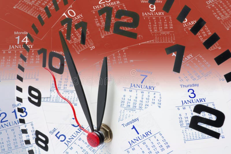 Clock and Calendar stock image. Image of reminder, numbers - 9481439