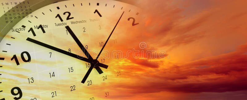 Clock and calendar stock photo. Image of concept, future - 126467562