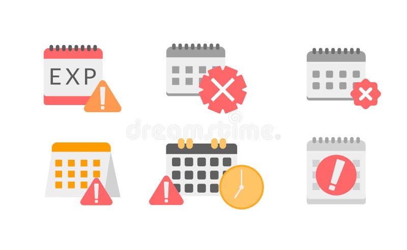 Calendar with Exclamation Mark. Calendar Deadline, Event Reminder Stock ... Calendar with Exclamation Mark. Calendar Deadline, Event Reminder Stock ...