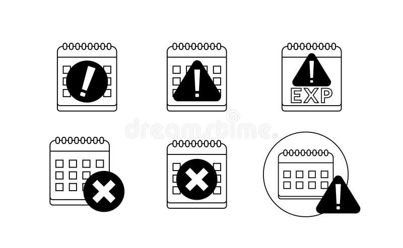 Calendar with Exclamation Mark. Calendar Deadline, Event Reminder Stock ... Calendar with Exclamation Mark. Calendar Deadline, Event Reminder Stock ...