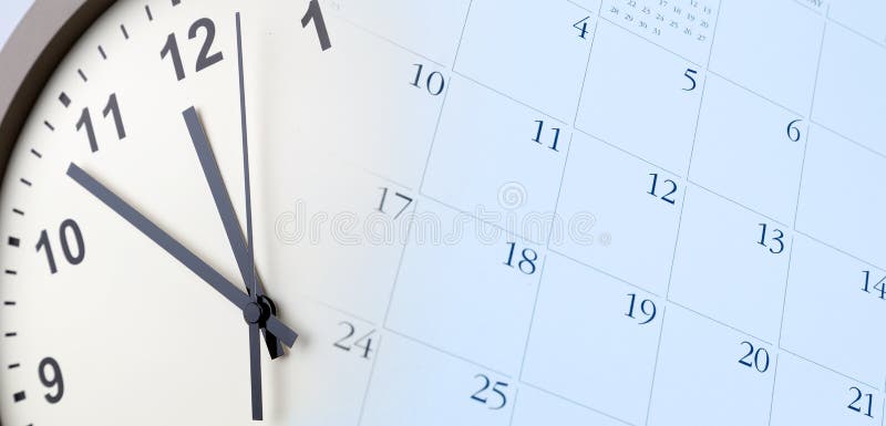 Clock and calendar stock image. Image of close, accurate - 176938535