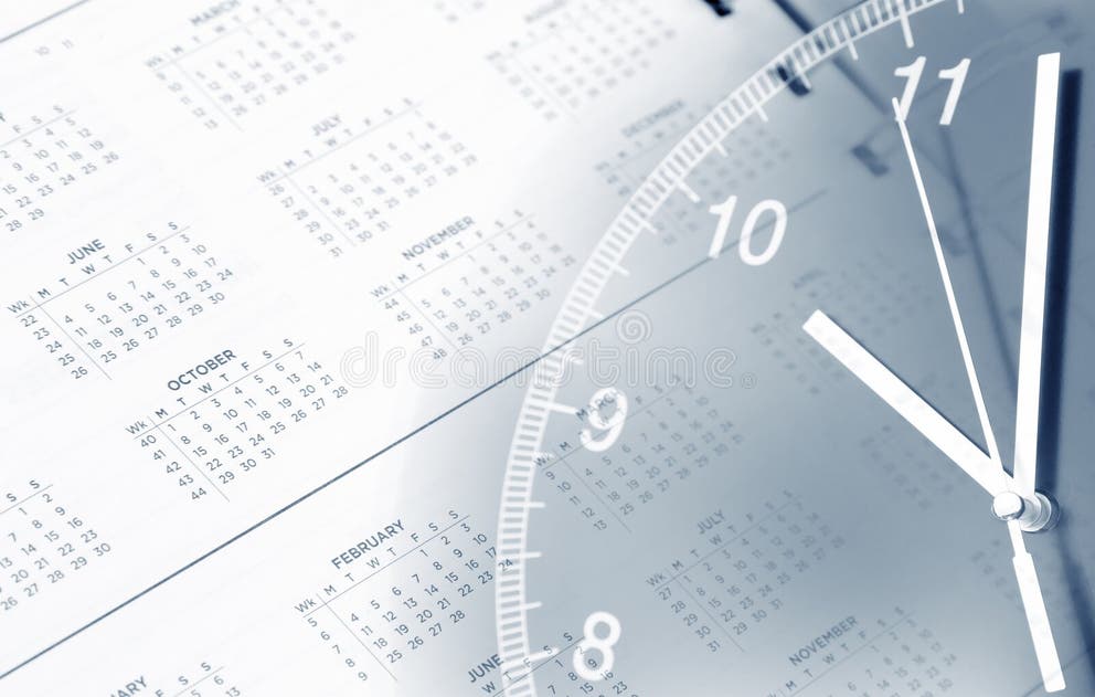 Clock and calendar stock image. Image of date, punctuality - 279728767